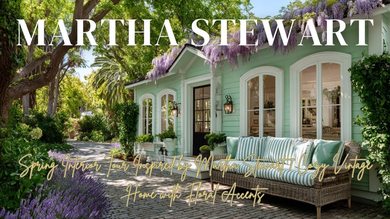 Spring Interior Tour Inspired by Martha Stewart | Cozy Vintage Home ...