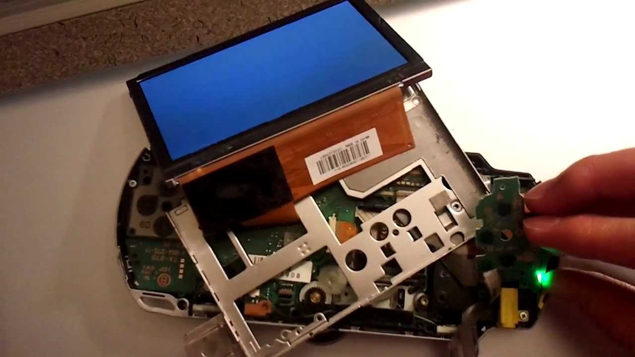 PSP Boot in Pieces after Water Damage - YouTube