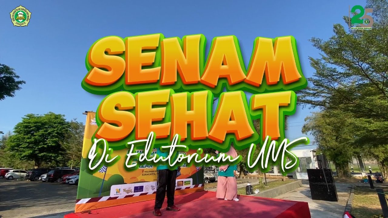Senam sehat di Edutorium UMS - YouTube