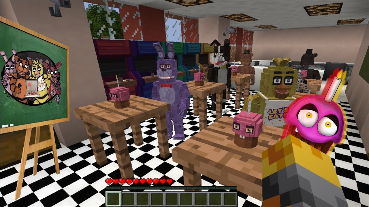 Minecraft FNAF SCHOOL MOD / PLAY WITH THE FNAF KIDS AND TEACH THEM ...