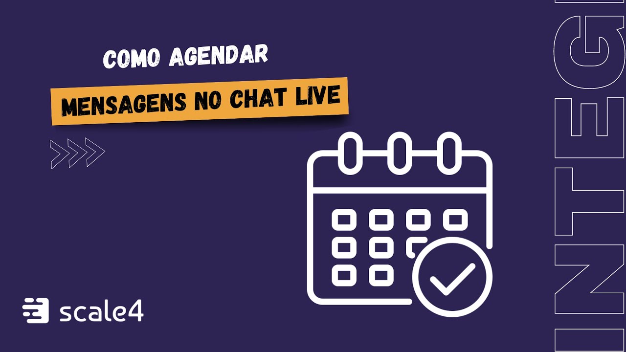 Como agendar mensagem no chat live da Scale4 - YouTube