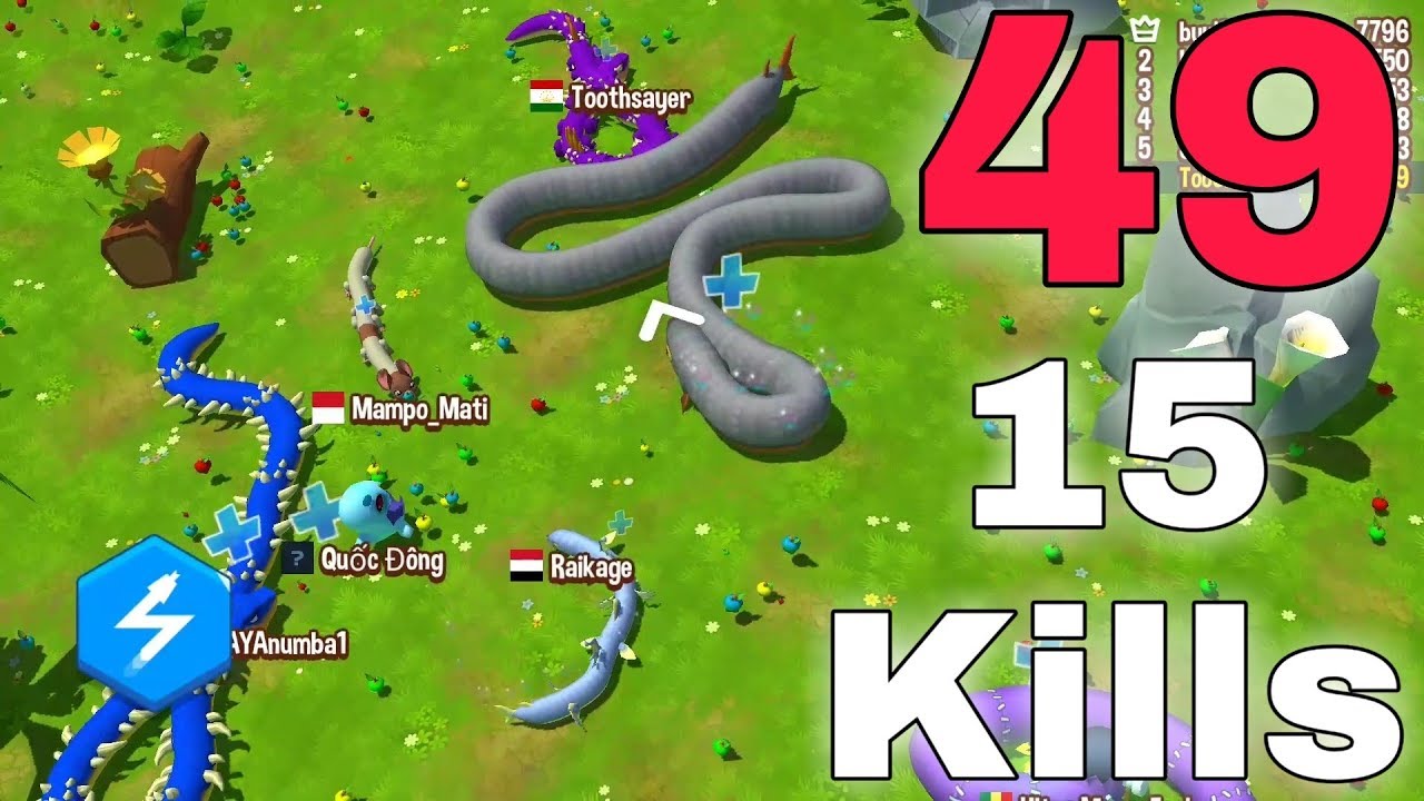 15 Kills || #49 || Snake Rivals 3D Classic Mode Gameplay || Longest ...