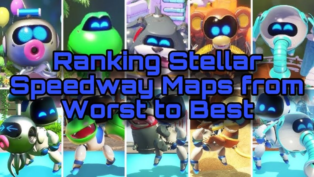 Speed Runner ranks every Astro Bot Stellar Speedway Map from Worst to Best!!! - YouTube