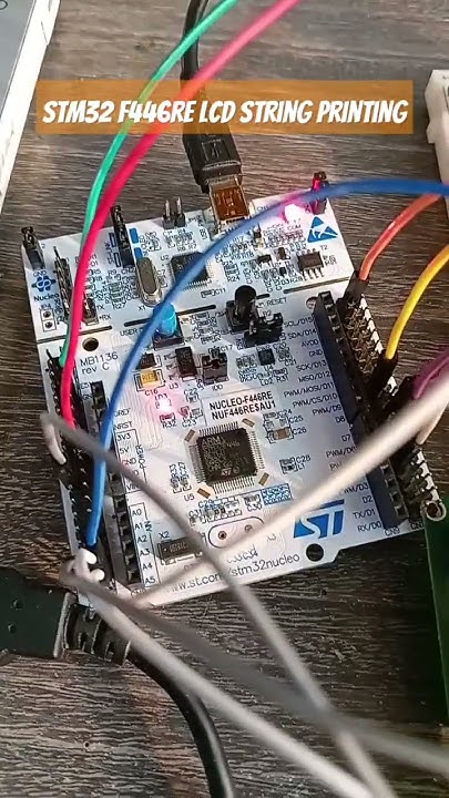 Stm 32 Lcd String Printingstm32 Stm Breadboardlcd Embeddedprojects Embeddedsystem Stmx