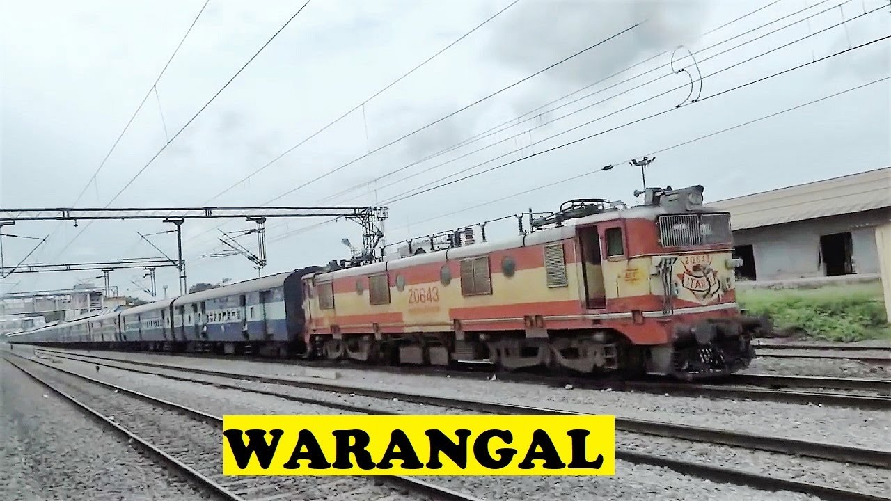 WAM4 Kazipet Manuguru Passenger + Kerala Express Meet Warangal - YouTube