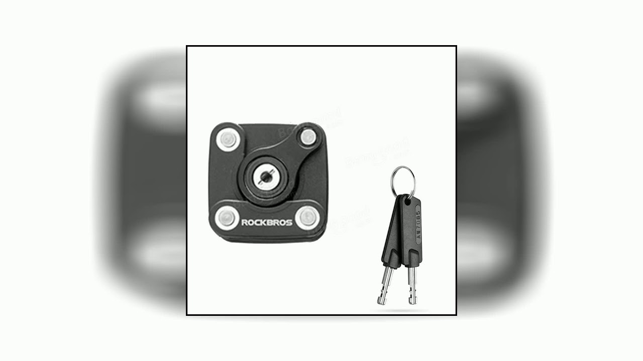 ROCKBROS Mini Bicycle Anti Theft Chain Cube Lock Folding Lock Sport ...