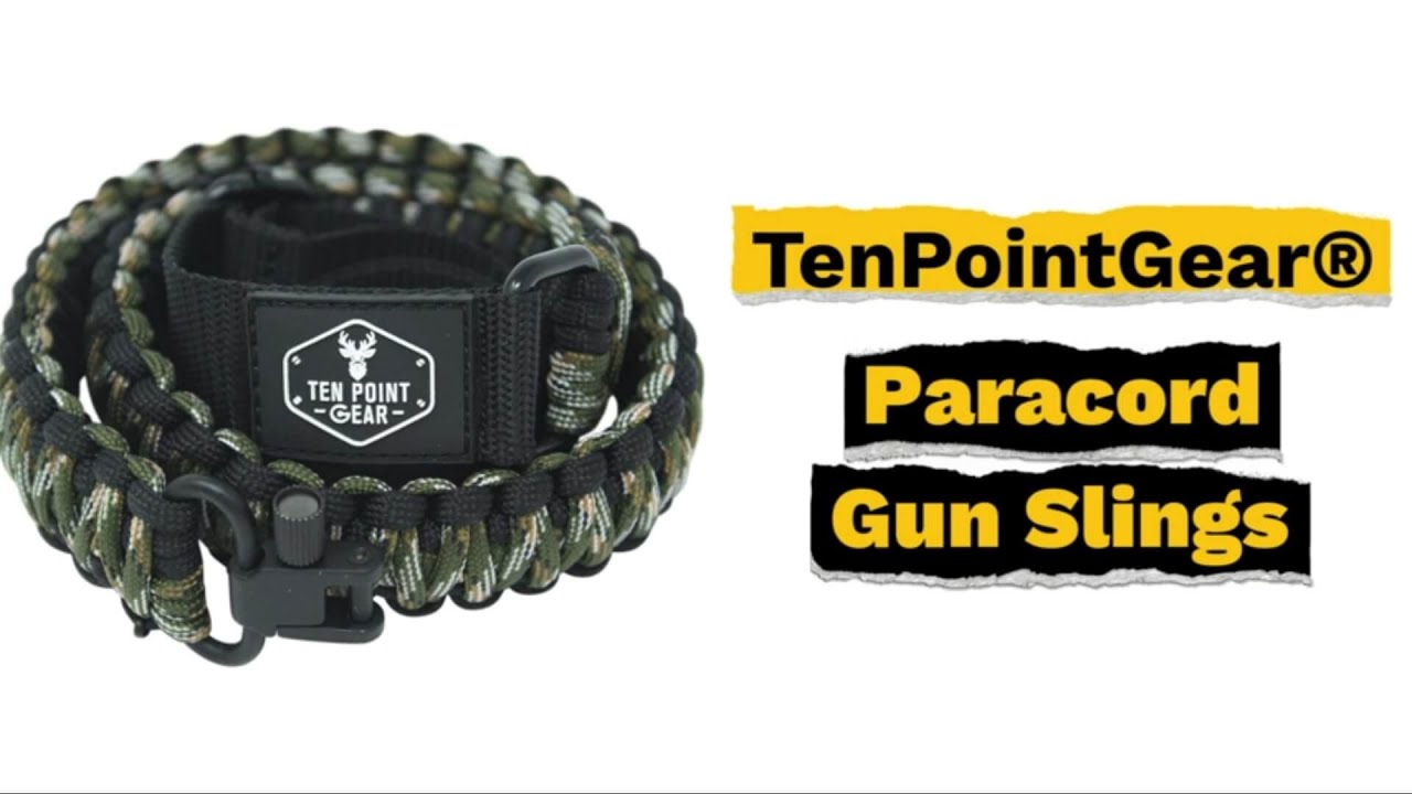 Ten Point Gear - Paracord Traditional 2 Point Gun Slings - YouTube