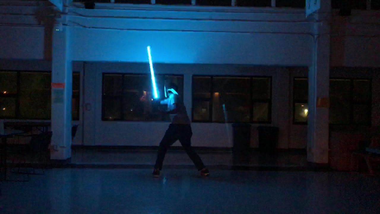 SaberForge Katana 12w+ Light Blue in the Dark (Reupload) - YouTube