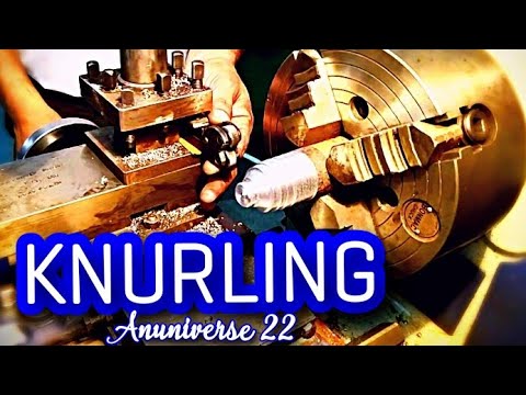 Knurling operation on Lathe Machine - YouTube