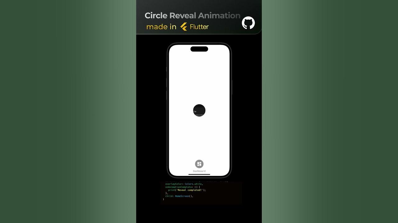 Circular reveal animation in Flutter - YouTube