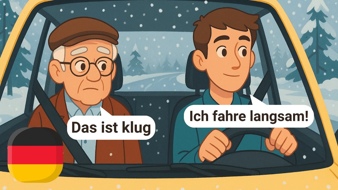 15 Short German Dialogues for beginners | A1-A2 | Dialogues In A Taxi ...