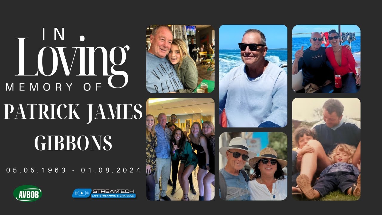 Life celebration service of Patrick James Gibbons - YouTube