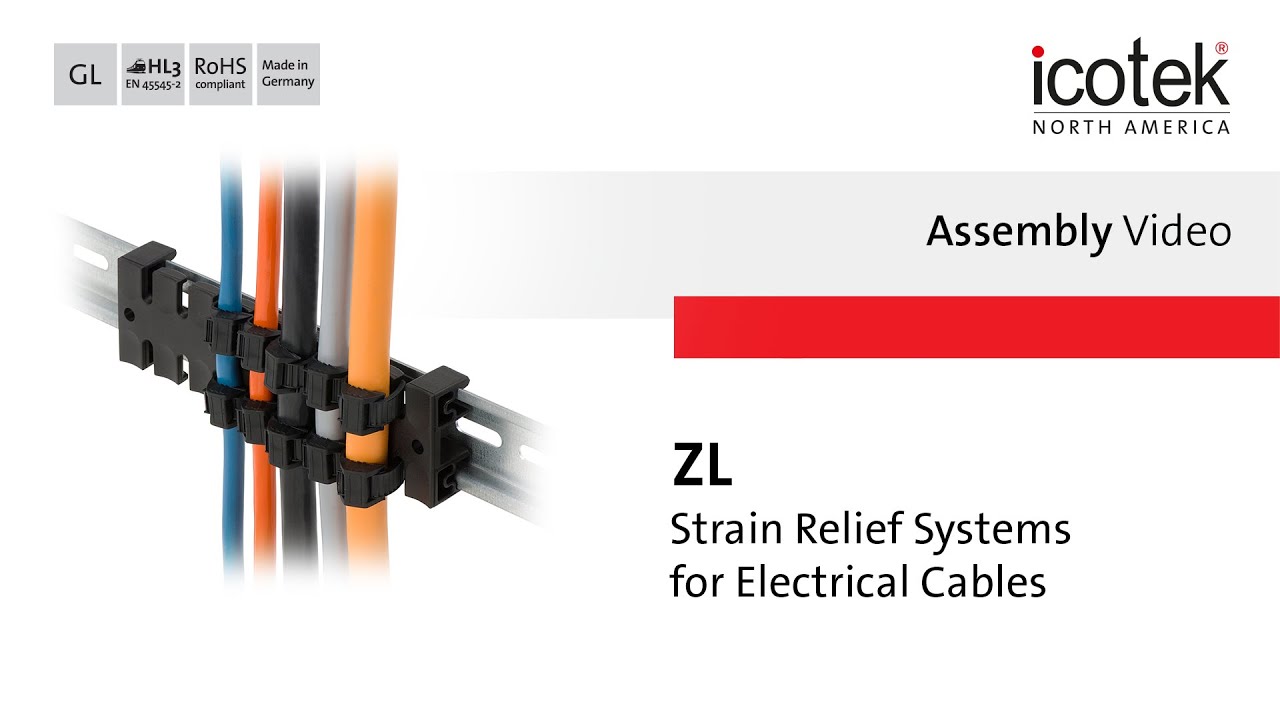 Cable Strain Relief ZL | Assembly | icotek North America - YouTube