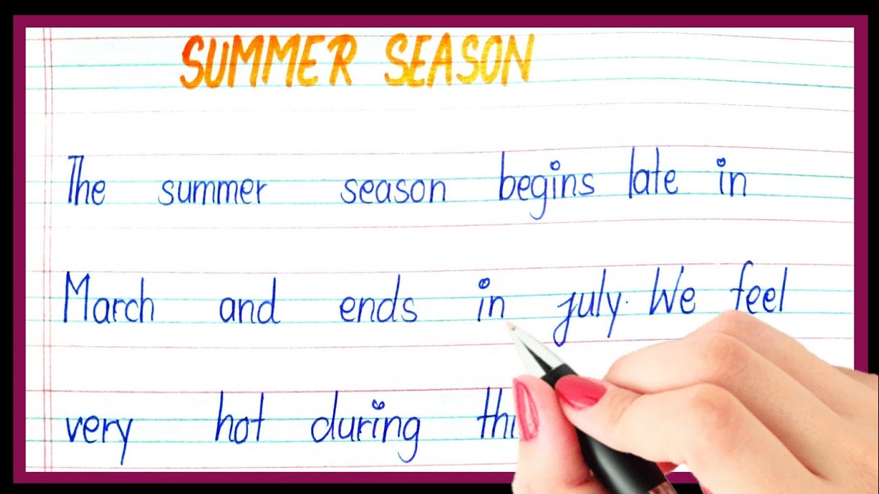 What is summer season | Essay on summer season | short note summer ...