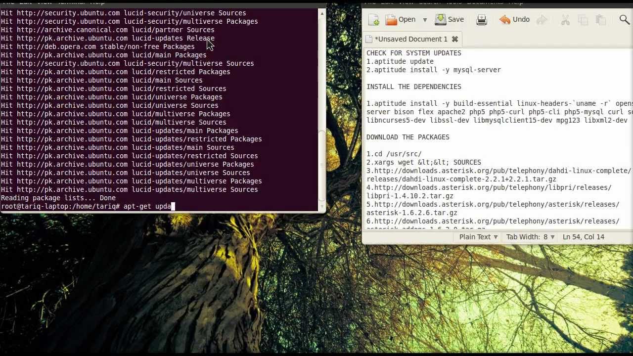 Installing Asterisk On Ubuntu 10.04 | Part 1 - YouTube