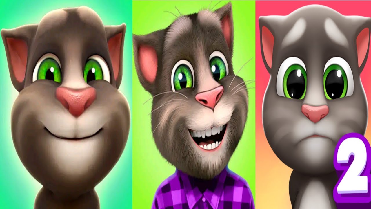 My Talking Tom 2 vs My Baby Talking Tom 2 cat Funny Videos - Gameplay ...