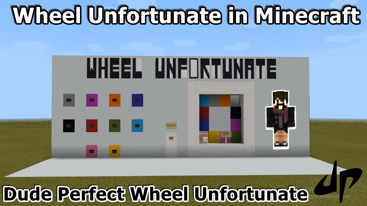 Wheel Unfortunate in minecraft | DUDE PERFECT | Legend 9 - YouTube