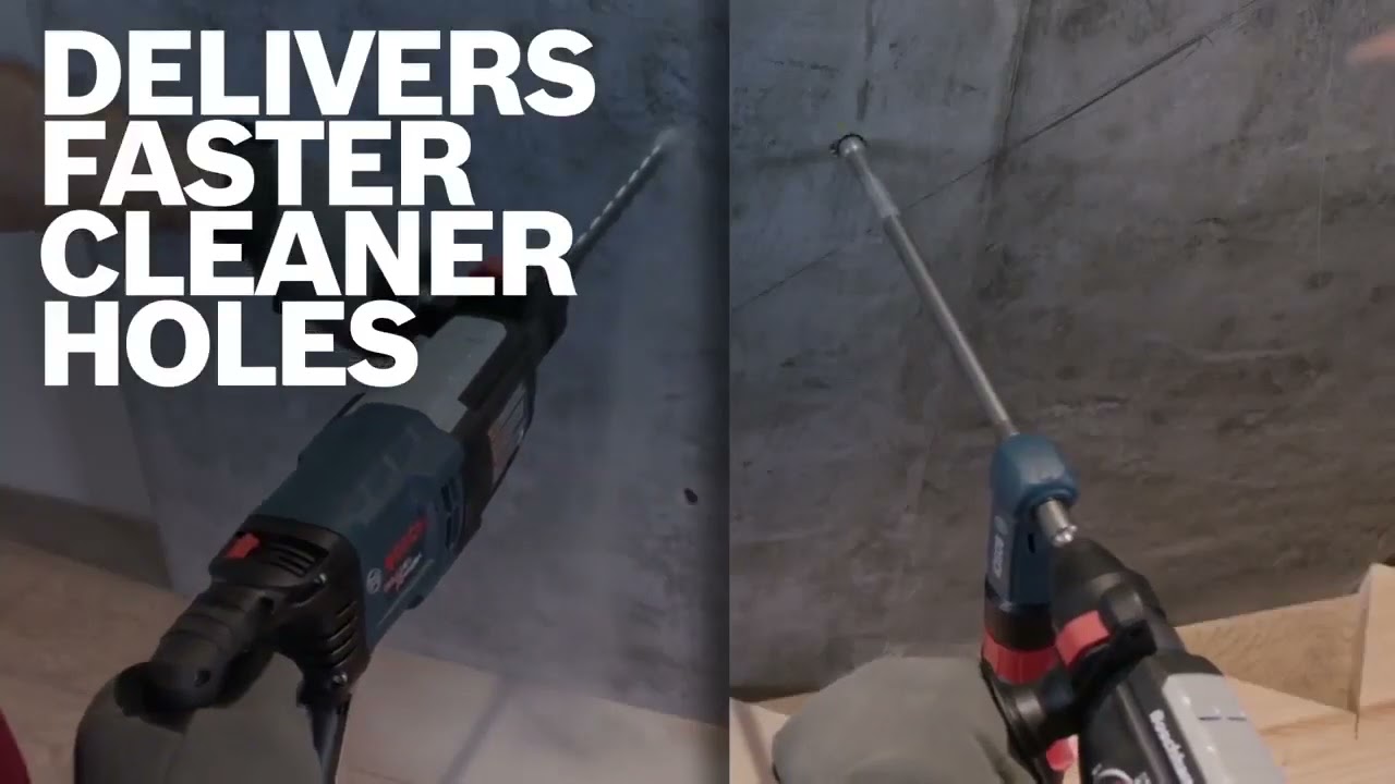 Bosch SpeedClean Drill Bits | Faster Cleaner Drilling with Hollow Drill Bits - YouTube