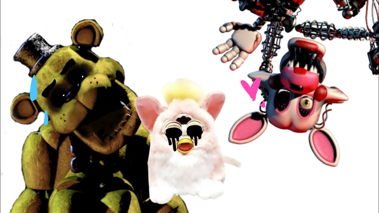 Golden Freddy and Mangle babysit a cursed Furby for Gumball - YouTube