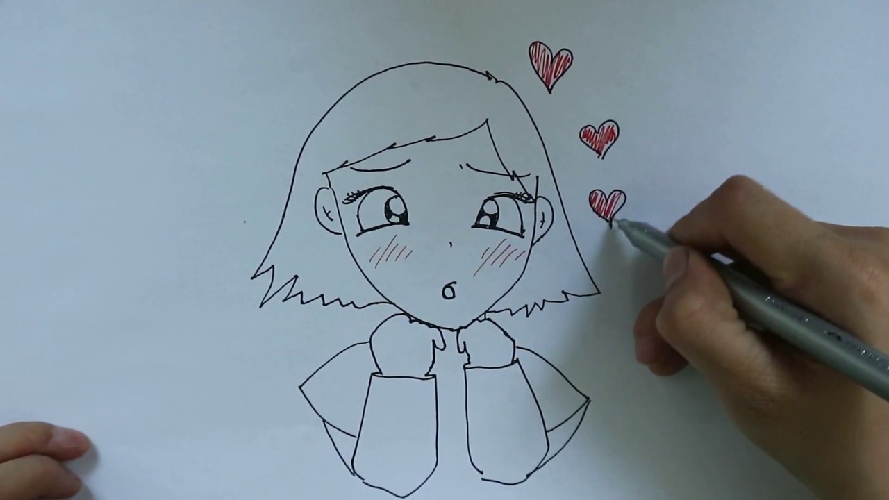 how to draw a girl step by step || easy drawing - YouTube