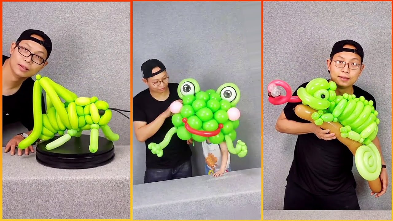 Make cute animals: octopus, snake, frog, grasshopper, gecko from ...