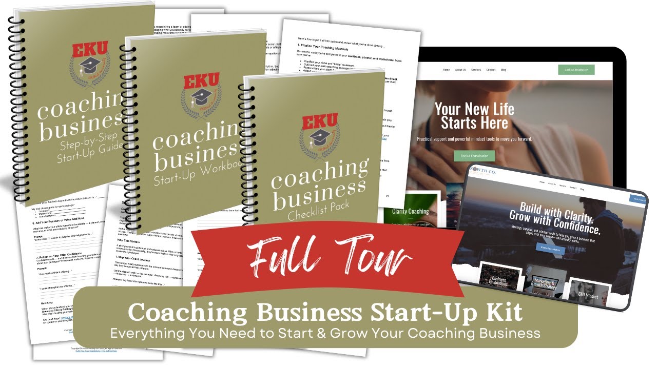 Complete Tour: Coaching Business Start-Up Kit - YouTube