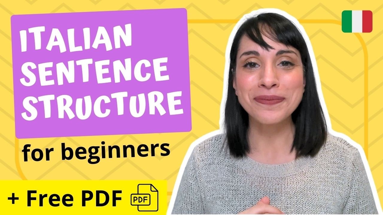 HOW TO BUILD Italian Sentences EASILY | Italian Sentence Structure ...