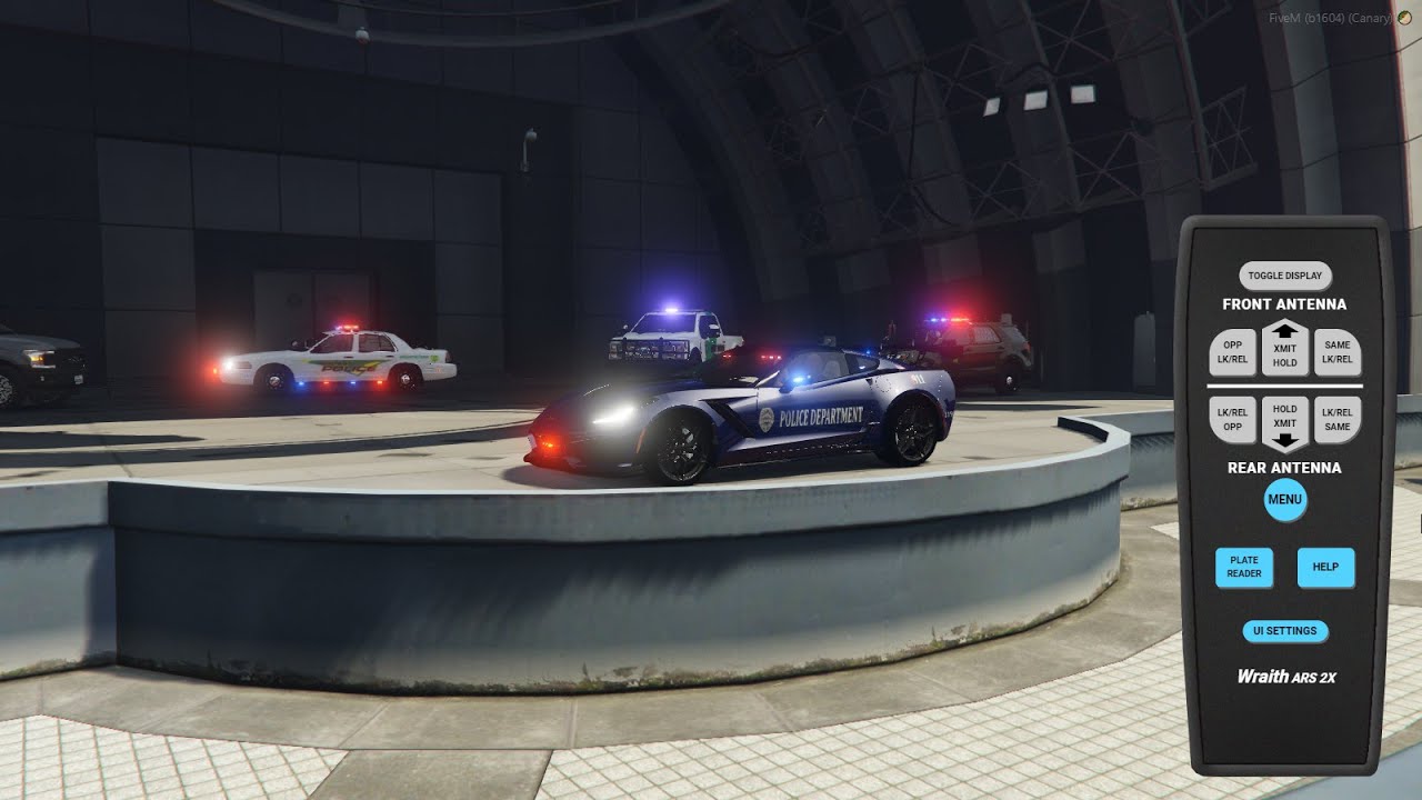 How to use the Wraith ARS 2X Police radar and plate reader script - YouTube