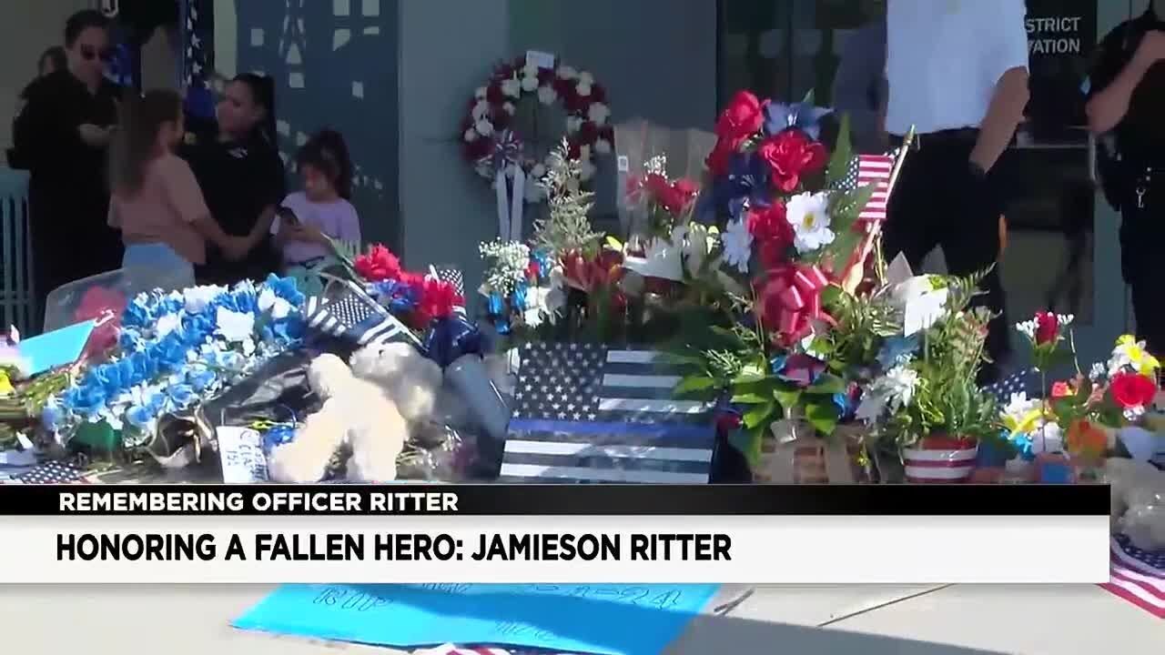 Fallen Cleveland Police Officer Jamieson Ritter honored Monday - YouTube