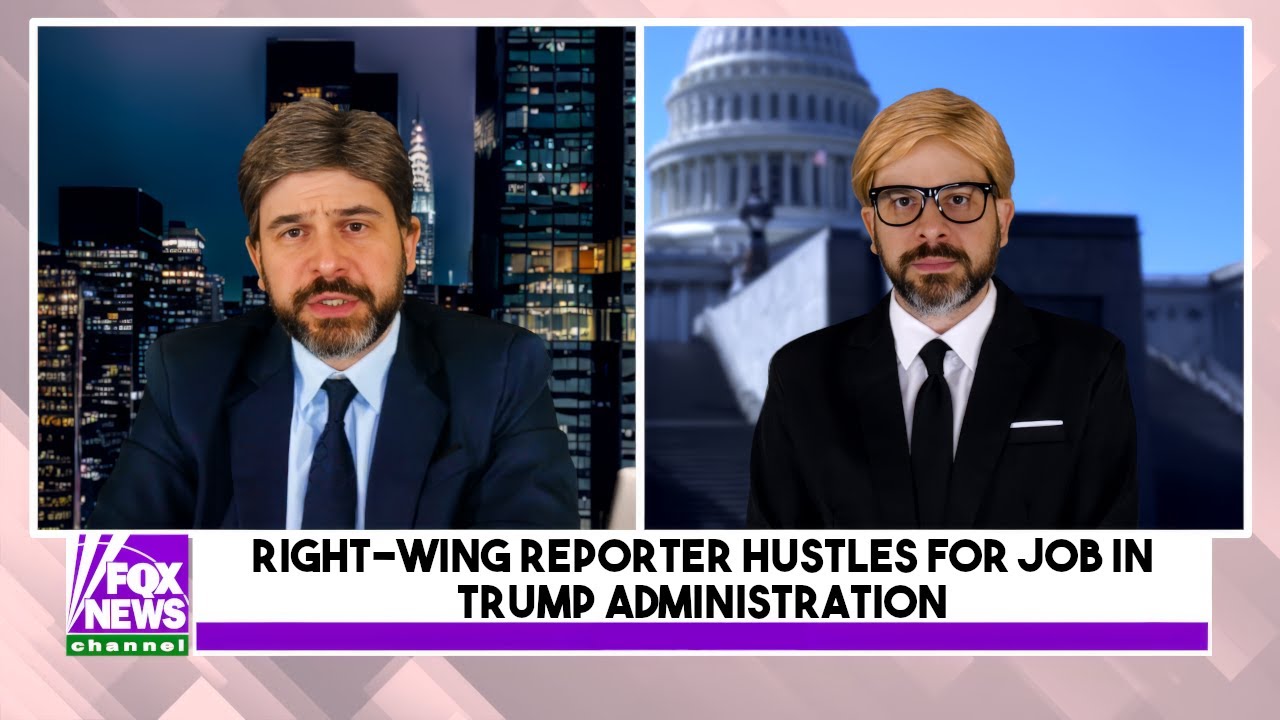 Right-Wing Reporter Hustles for Job in Trump Administration - YouTube