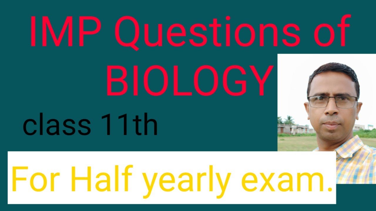 imp question (Biology) for 11th class - YouTube