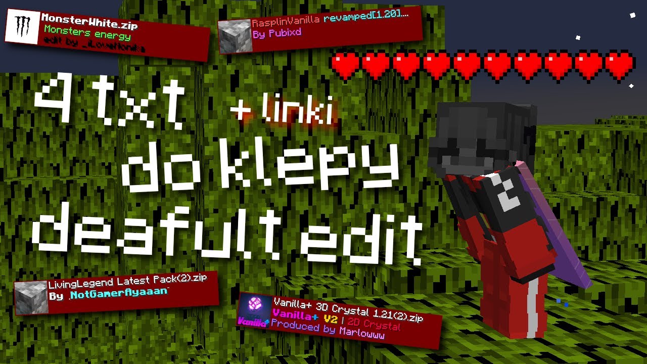 4 TXT DO KLEPY! *linki* | Deafult edit - YouTube