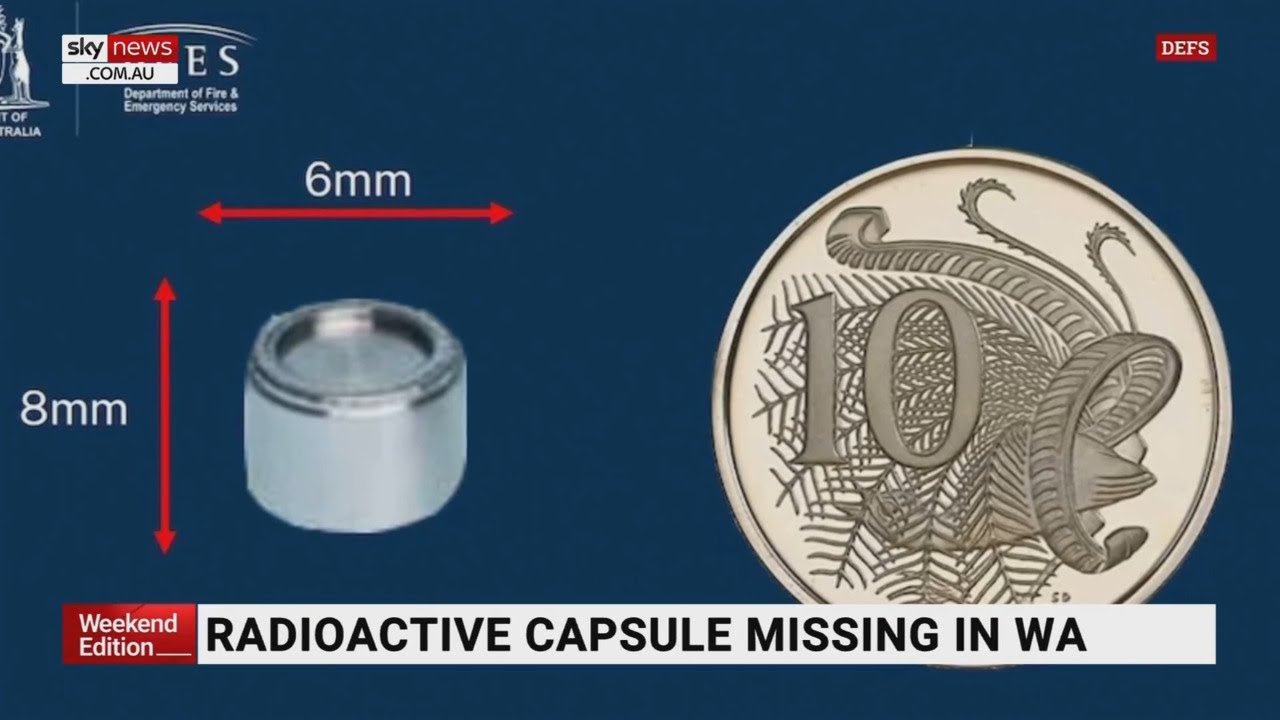 Radioactive capsule missing in WA - YouTube