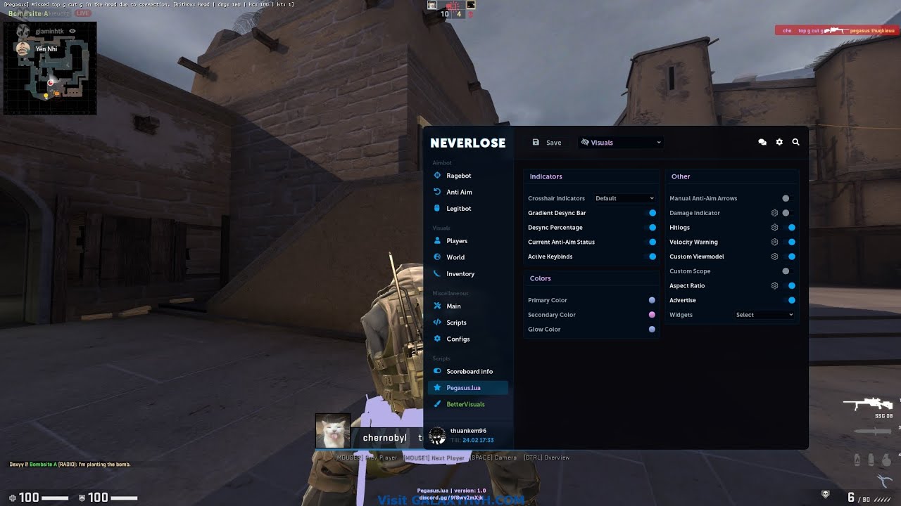 hvh highlight #1 ft. nerverlose.cc | prophesy lua - YouTube