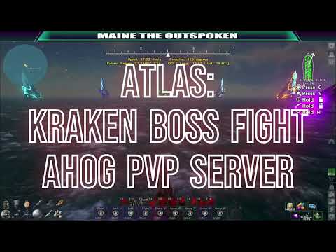 ATLAS: Kraken Boss Fight - AHOG PVP Server 2025 - YouTube