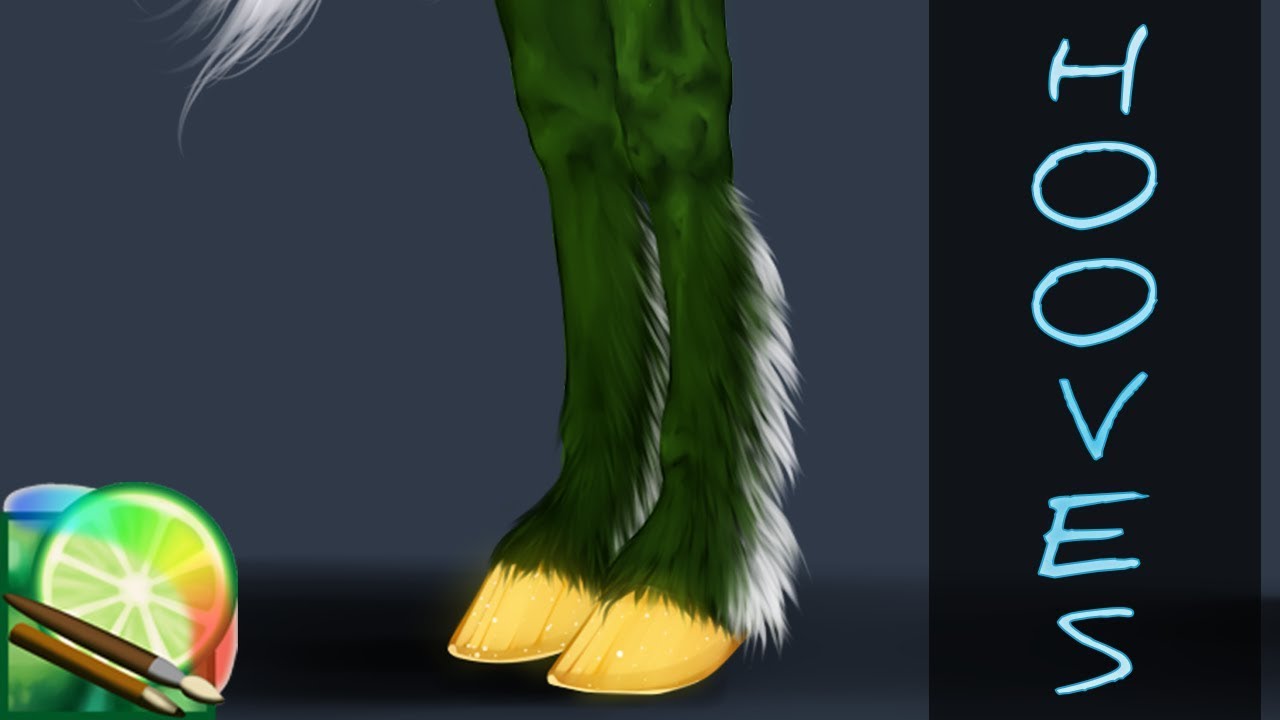 How to draw horse hooves in SAI - YouTube
