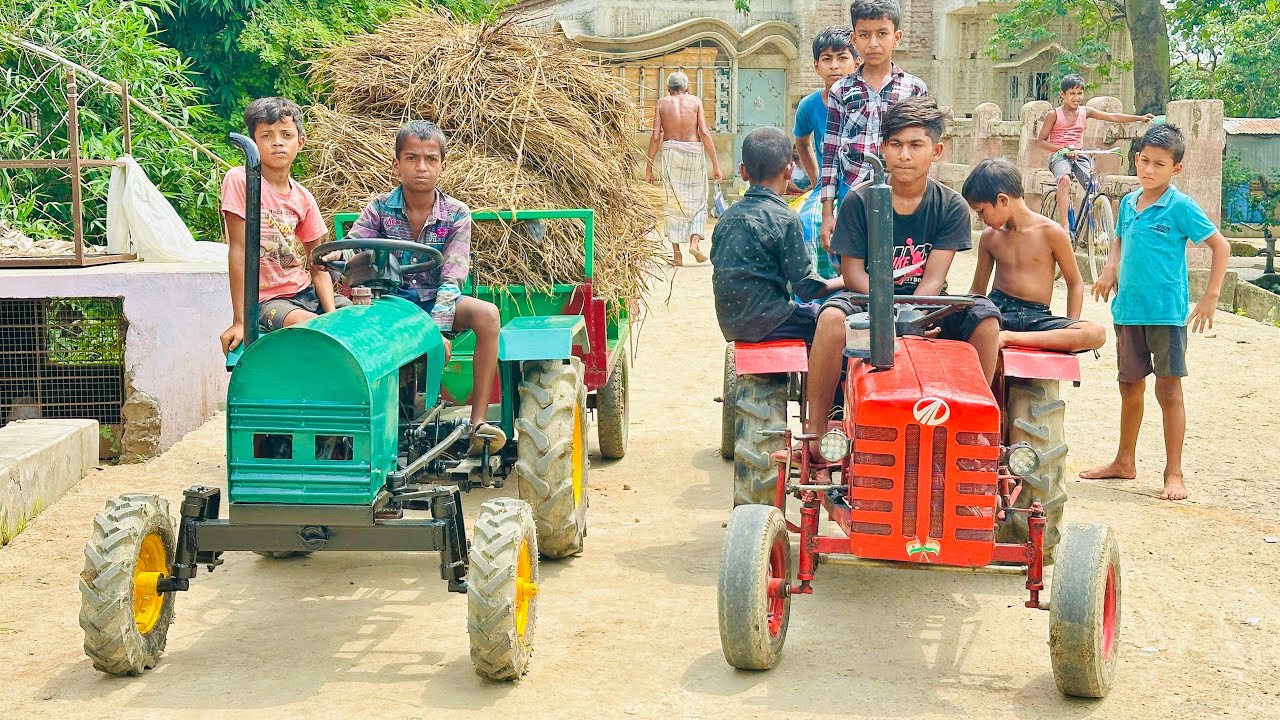 We Brought a Trolley Straw on the Mini Eicher and the Mini Mahindra ...