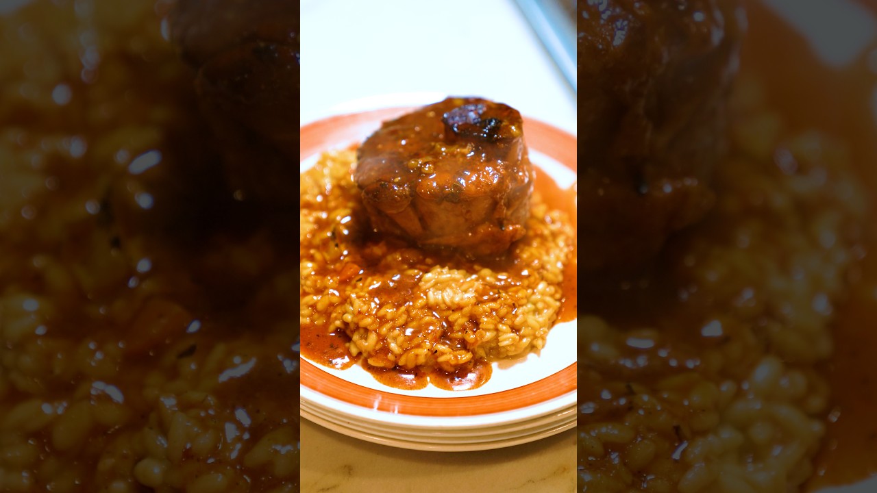 Wagyu Short Rib brased Ossobuco alla Pazzino. Meal to die for. - YouTube