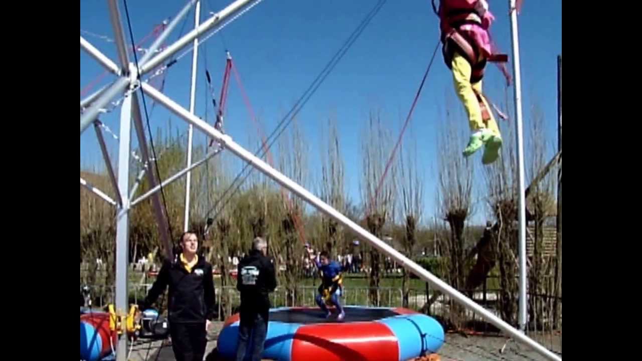 4 in 1 acro bungee trampoline - YouTube