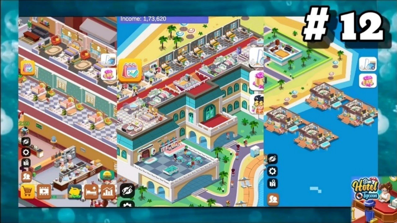 Sim Hotel Tycoon - Completed The Game #12 - YouTube