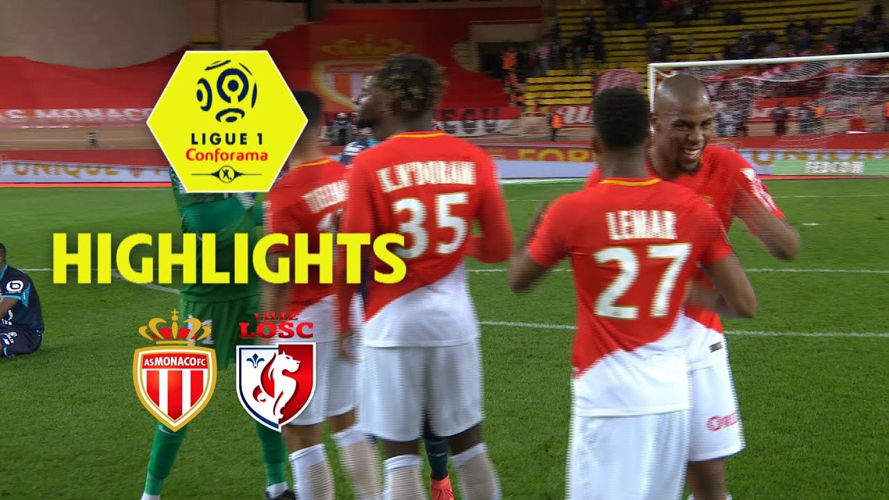 AS Monaco - LOSC ( 2-1 ) - Highlights - (ASM - LOSC) / 2017-18 - YouTube