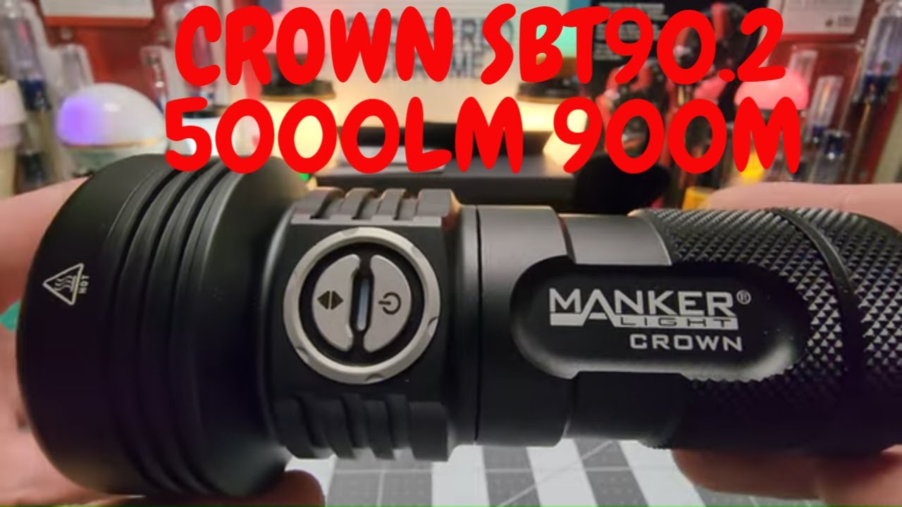 MANKER CROWN WORLD'S FIRST DIGITAL ZOOMIE FLASHLIGHT SBT90.2 LED 5000LM ...