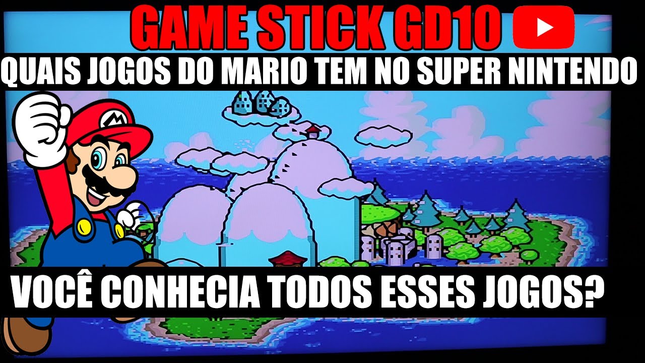 GAME STICK GD10 - JOGOS DO MARIO NO SUPER NINTENDO, QUER SABER QUAIS ...