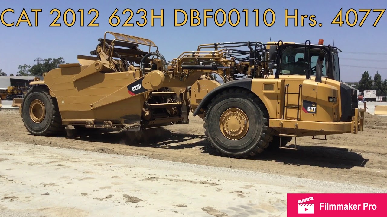 CAT 2012 623H DBF00110 Hrs., 4077 - YouTube