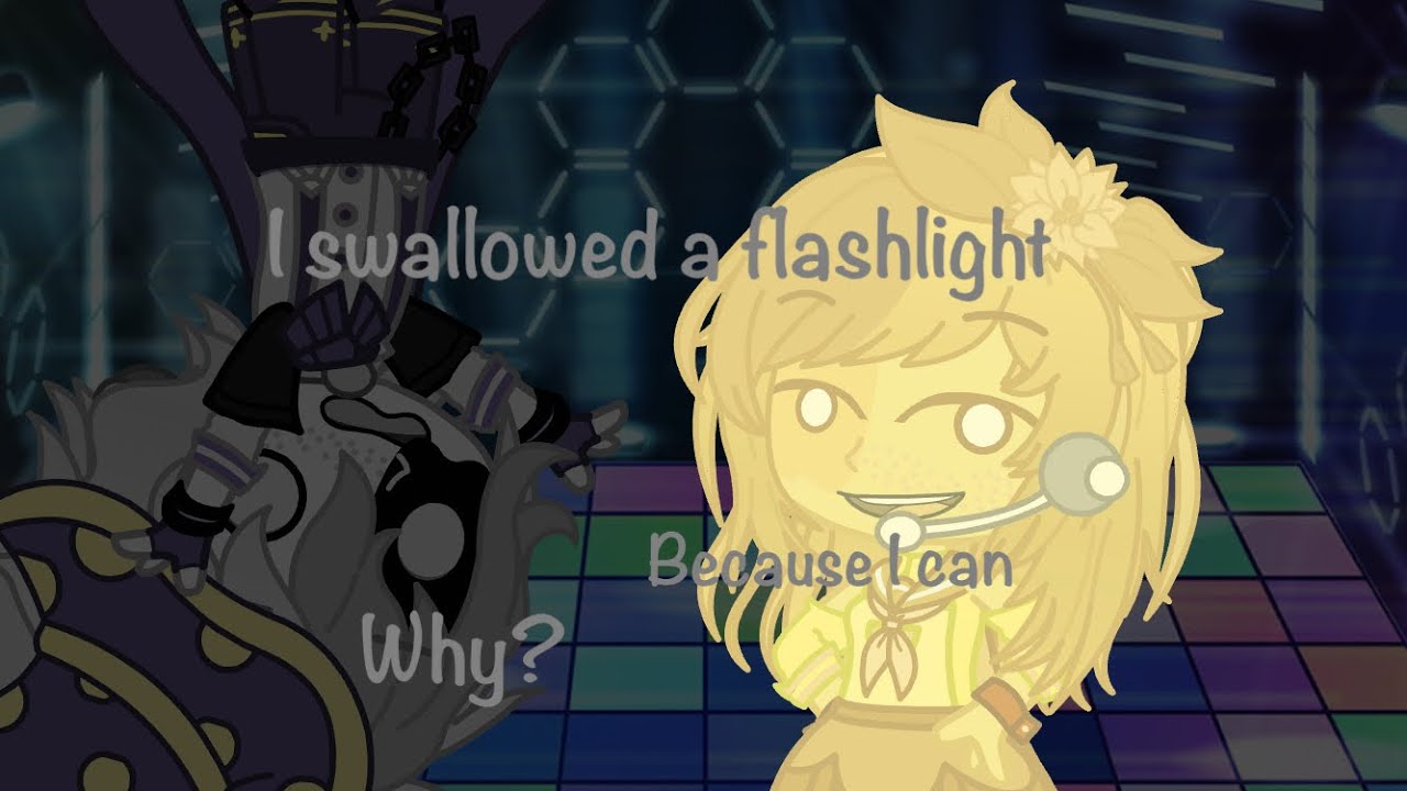 I swallowed a flashlight (Fnaf Gacha club) - YouTube