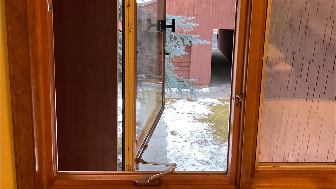 How to make a casement window open wider - YouTube