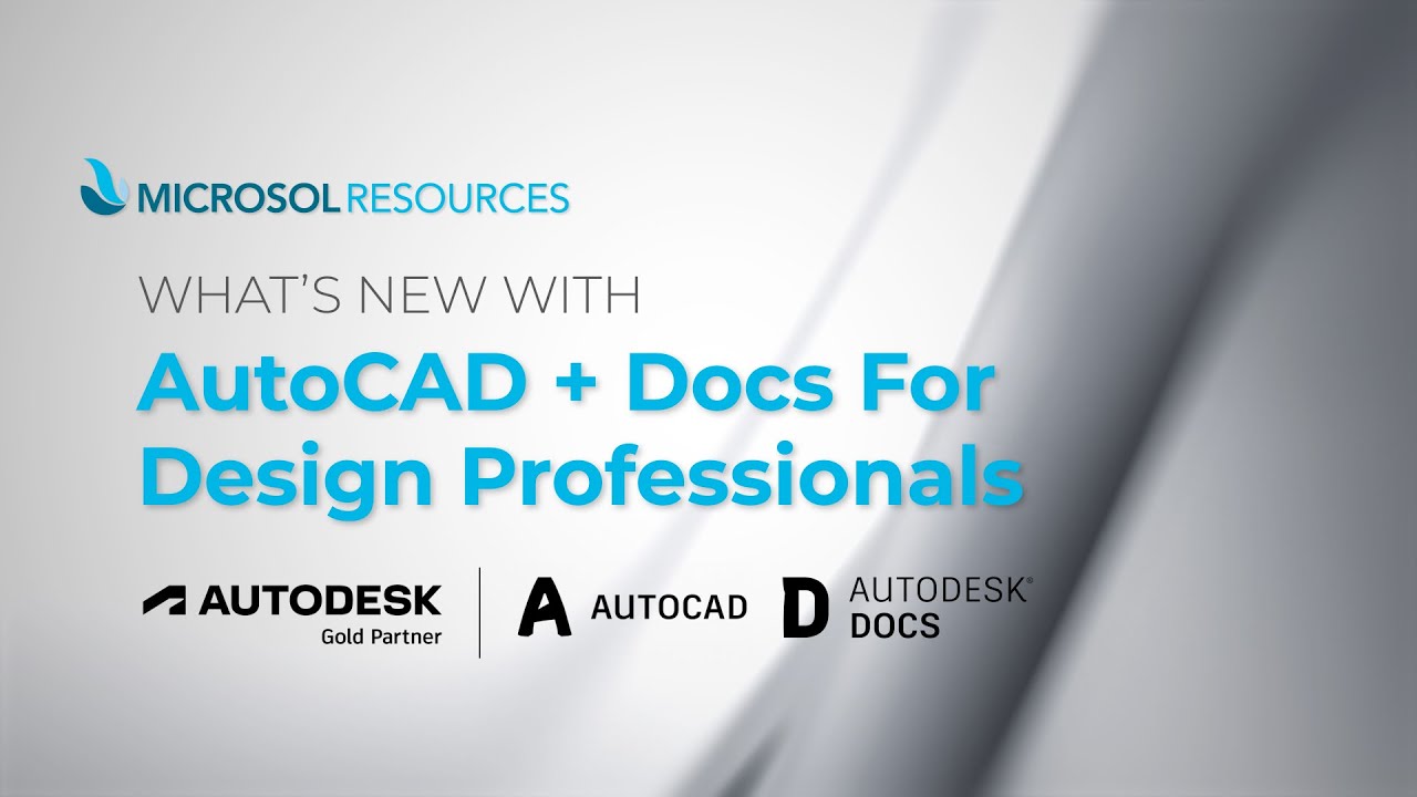 What's New With AutoCAD + Docs for Design Professionals? - YouTube