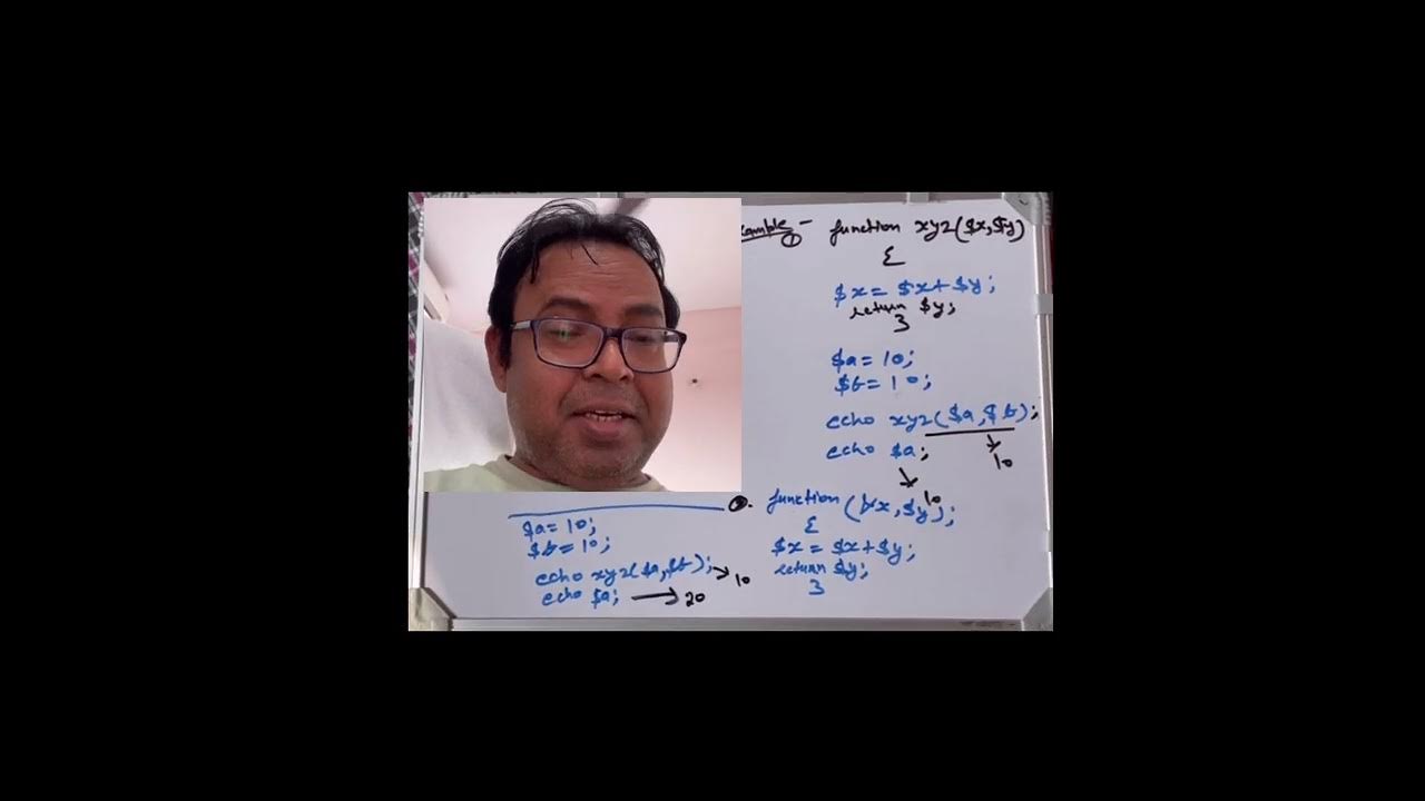 PHP Part21: example of Php function call by reference #php #function # ...
