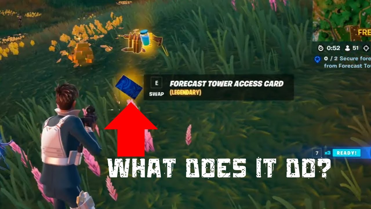 Fortnite: forecast tower access card, what does it do? - YouTube