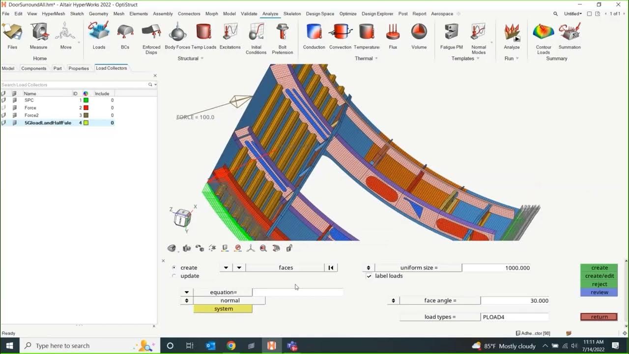 EP 14: Loads and Boundary Conditions in HyperWorks 2022 - YouTube